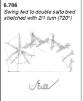 Double-Twisting Double Layout (Ray) | Balance Beam Situation