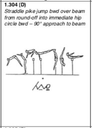 Back Straddle Jump, Hip Circle (Beukes) | Balance Beam Situation