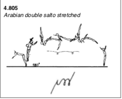 Double Arabian Layout (Dos Santos) | Balance Beam Situation