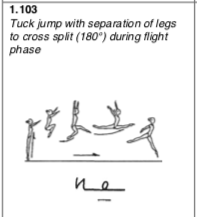 Tuck jump to Split | Balance Beam Situation