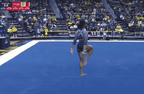 Tuck Jump Full (Floor Exercise) | Balance Beam Situation