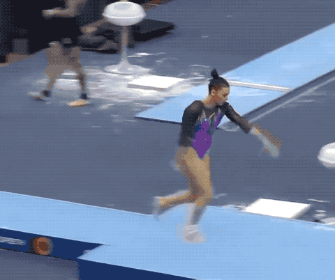Back Layout Stepout Mount | Balance Beam Situation